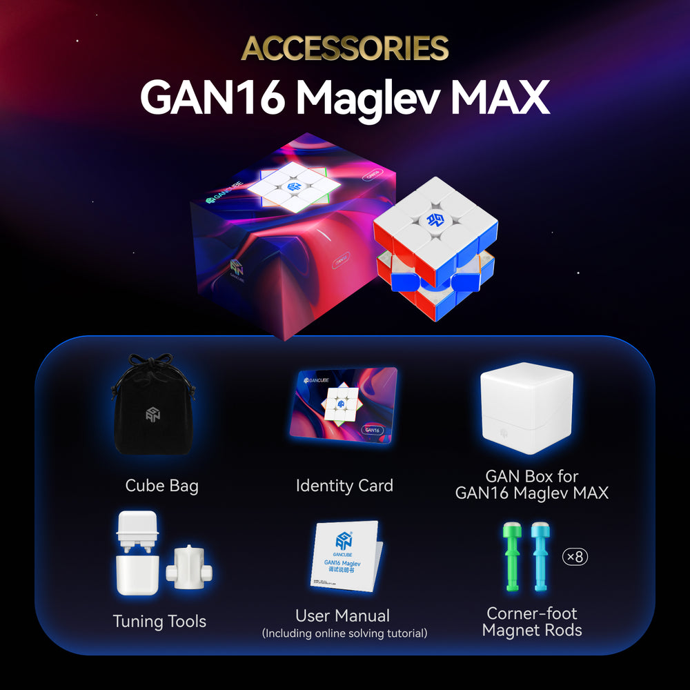 GAN 16 MagLev Max UV Coated | GAN’s Top-Tier 2025 Flagship 3x3